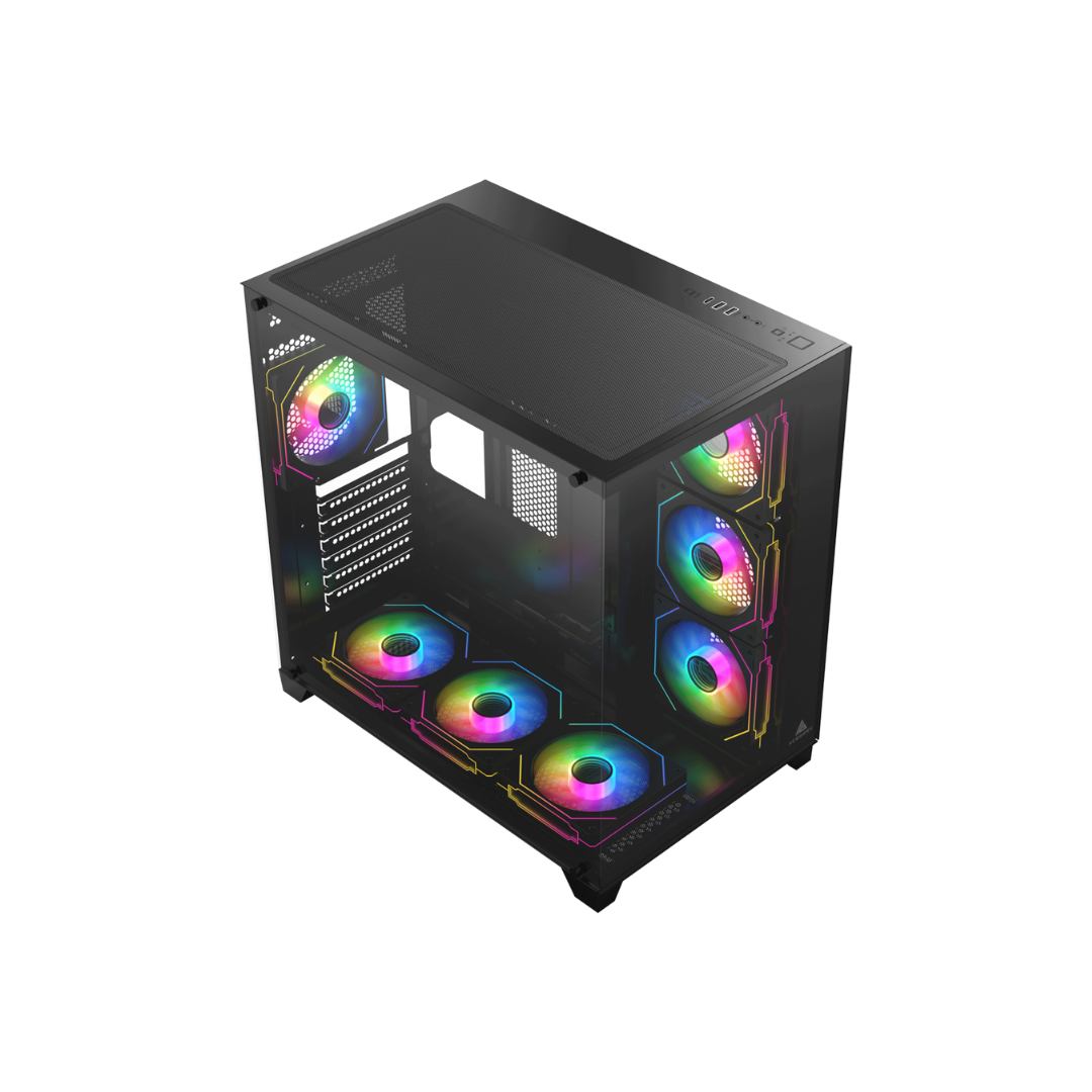 AceGeek MERCURY R425 Pro Type-C – 7 FAN ARGB BLACK - Hyperpcbh.com